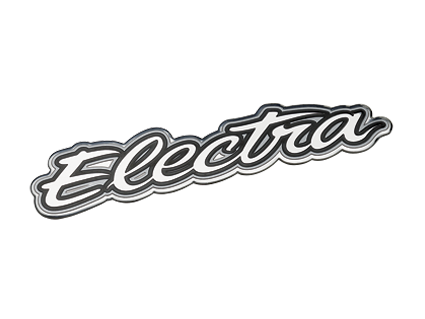 Electra Decal script metal chainguard badge silver – 2024 à 4.99 € en ligne ou dans votre ...