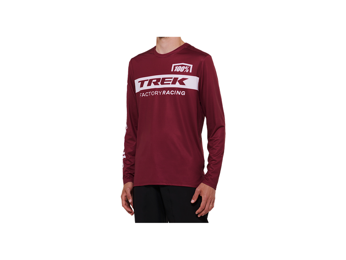 100% Trek Factory Racing Long Sleeve MTB Jersey - Trek Bikes (CA)