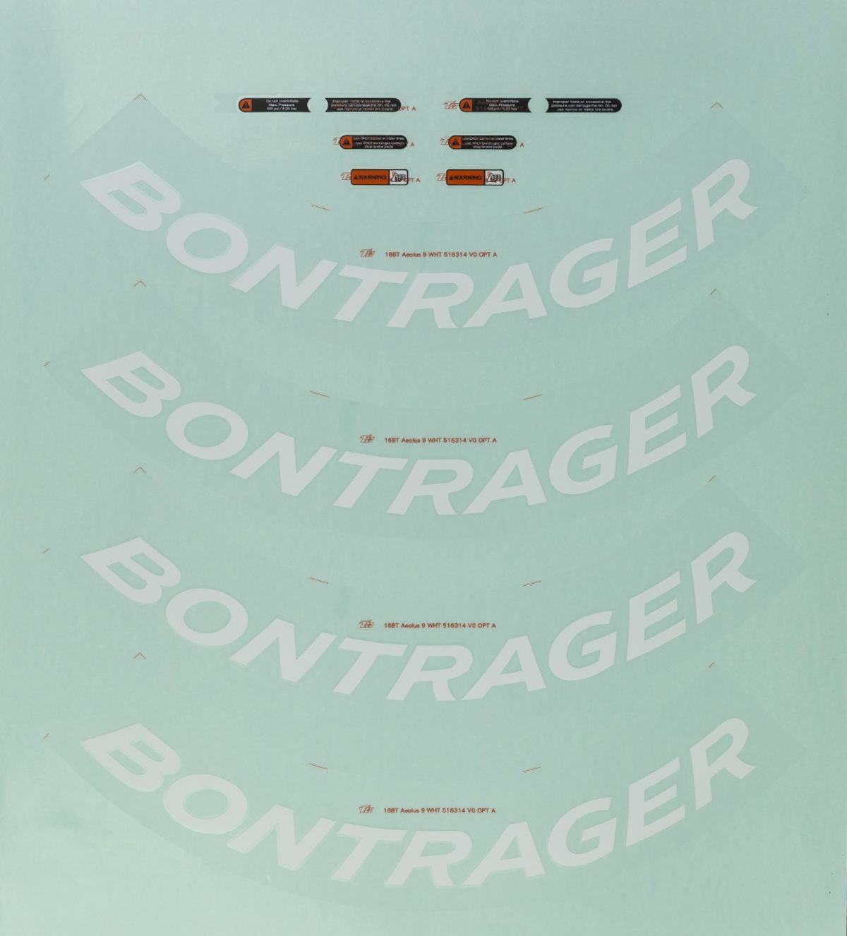 Bontrager Aeolus 9 D3 Rim Decal Sets Trek Bikes Au