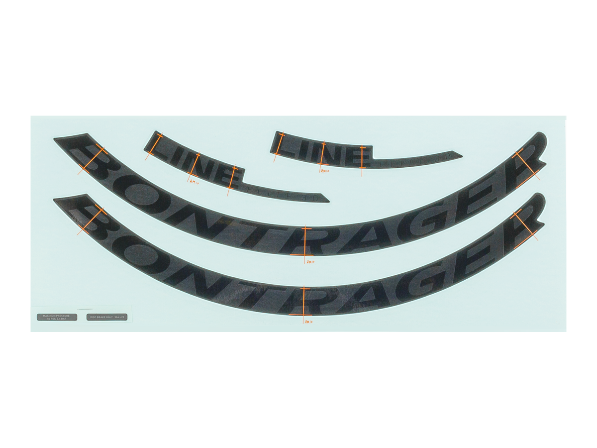 Bontrager Line Elite 30 27.5" Rim Decal Set - Trek Bikes (SG)