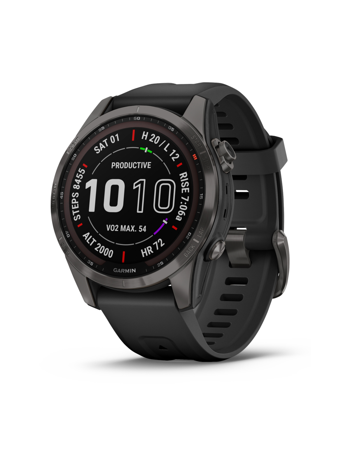 Garmin fēnix® 7S Sapphire Solar Smartwatch - Trek Bikes