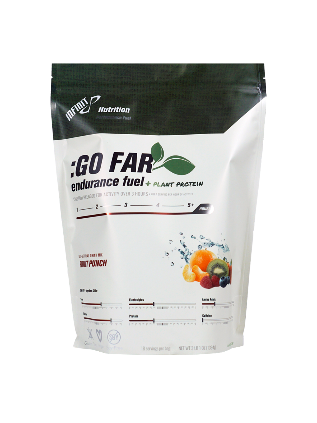 INFINIT Nutrition :GO FAR + Plant Protein Drink Mix 18-Serving Bag ...