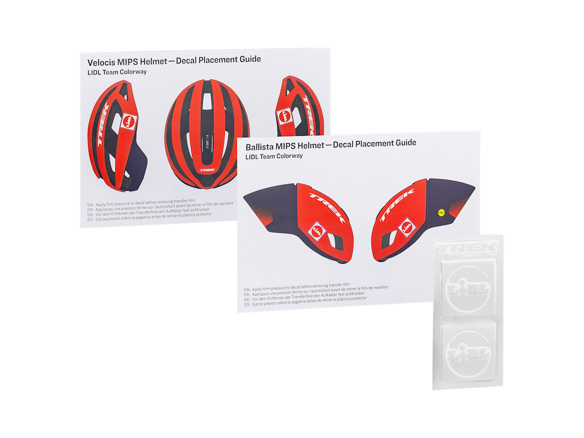 Trek Lidl-Trek Helmet Decal Set - Trek Bikes