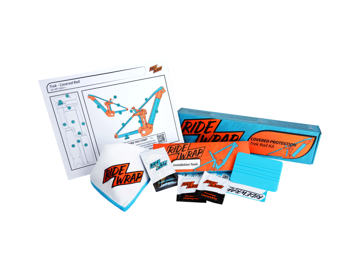 RideWrap Gloss Covered Frame Protection Kit designed to fit Trek Rail ...