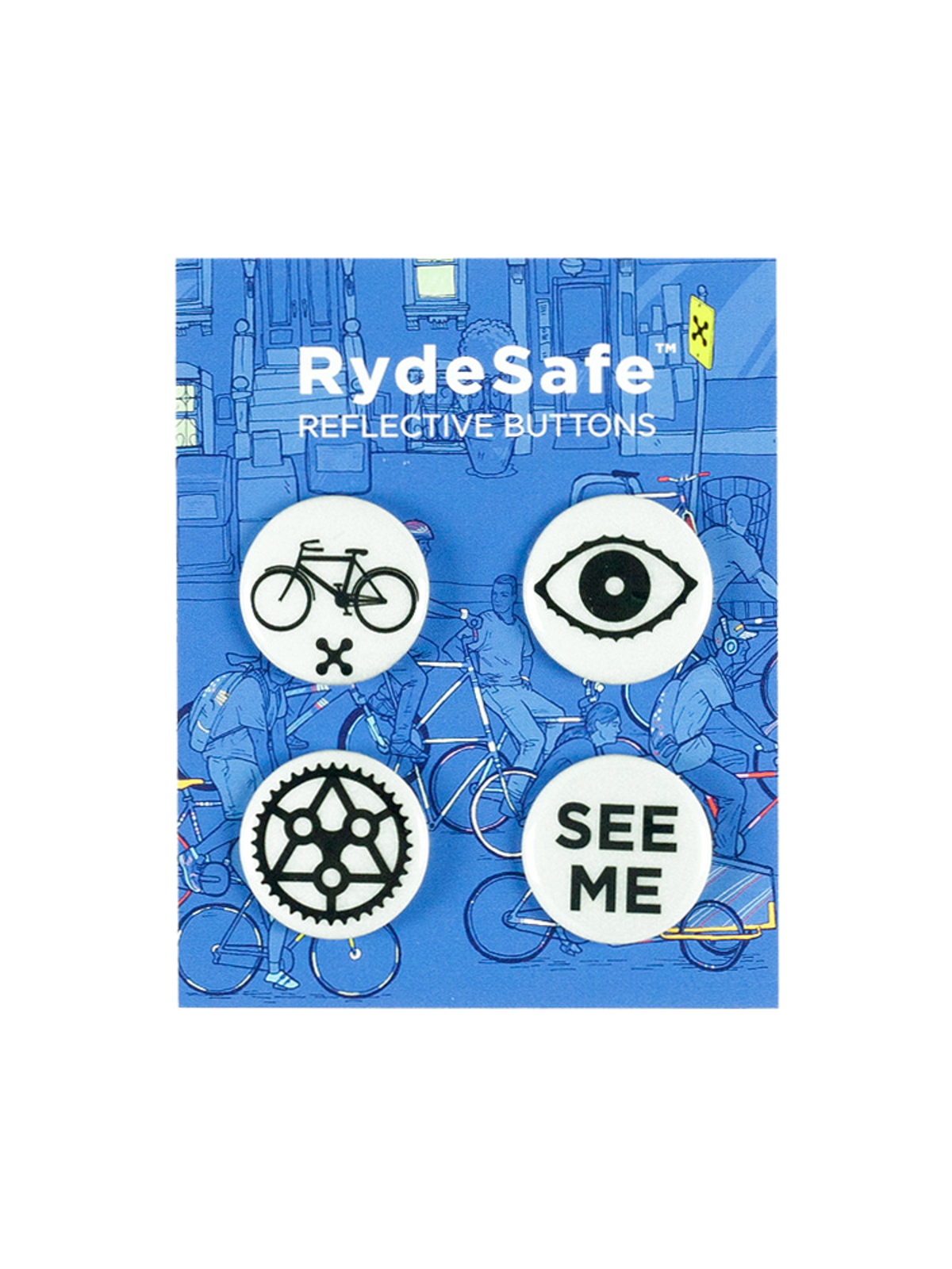 RydeSafe Reflective Buttons 4-Pack - Trek Bikes