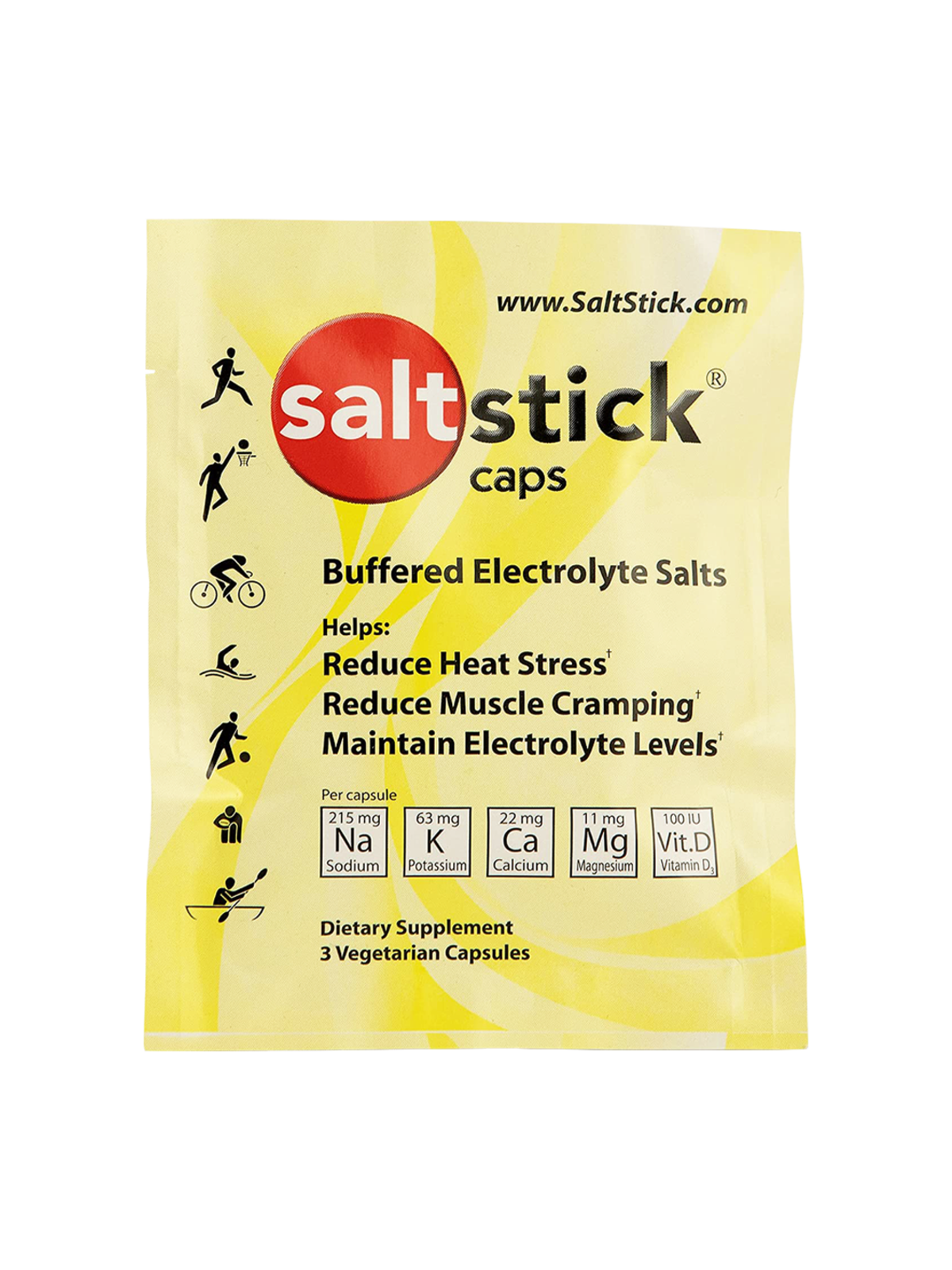 Saltstick Electrolyte Capsules 3-Capsule Packet Box of 24 - Trek Bikes