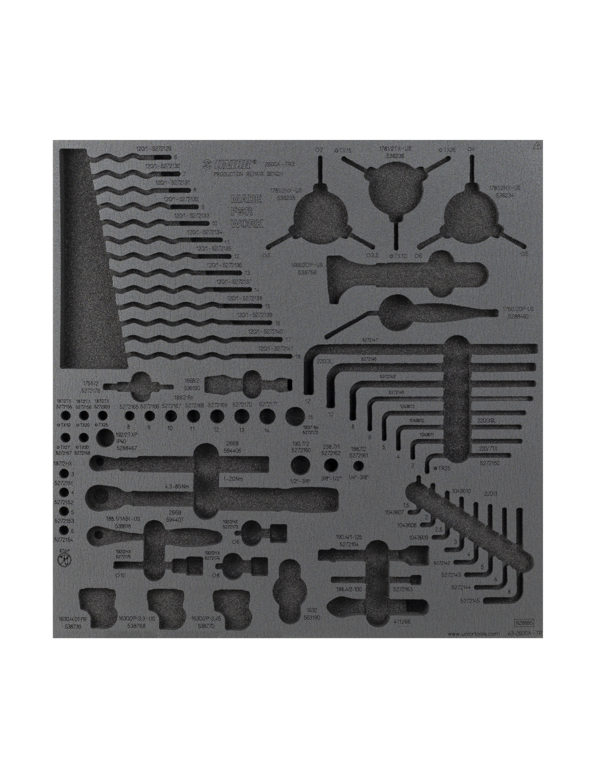 Unior Production Bench Drawer - 3 Tool Tray - Trek Bikes